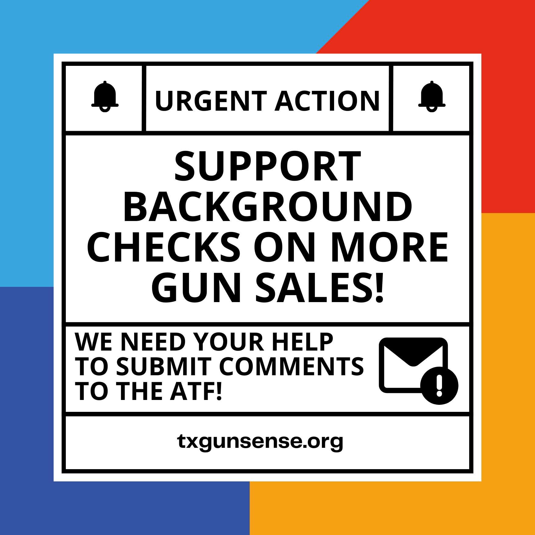 Take Action - Support Background Checks - Texas Gun Sense